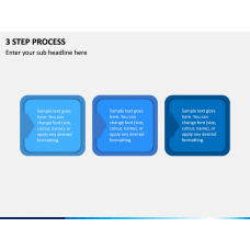 3 Step Goals PowerPoint Template - PPT Slides