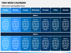 Two Week Calendar for PowerPoint and Google Slides - PPT Slides