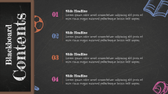 Creative Blackboard Theme for PowerPoint and Google Slides Template ...