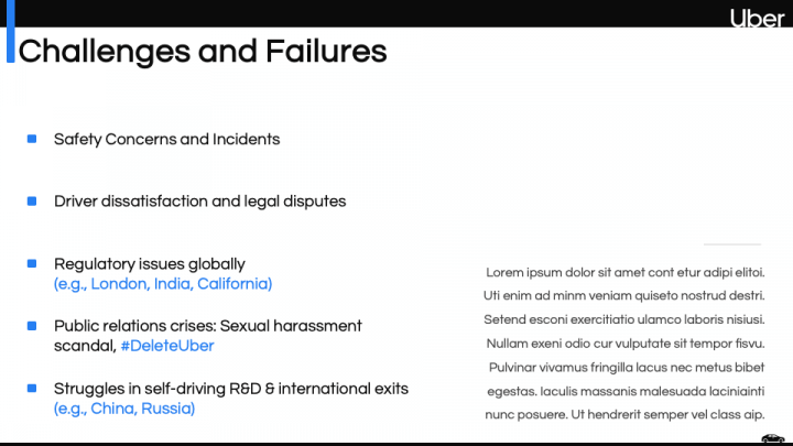 Free - Uber Case Study Presentation for PowerPoint and Google Slides ...