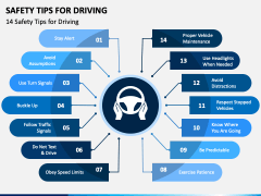 Safety Tips for Driving PowerPoint and Google Slides Template - PPT Slides