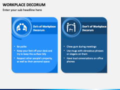 Workplace Decorum PowerPoint and Google Slides Template - PPT Slides