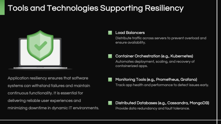 Application Resiliency PowerPoint and Google Slides Template - PPT Slides