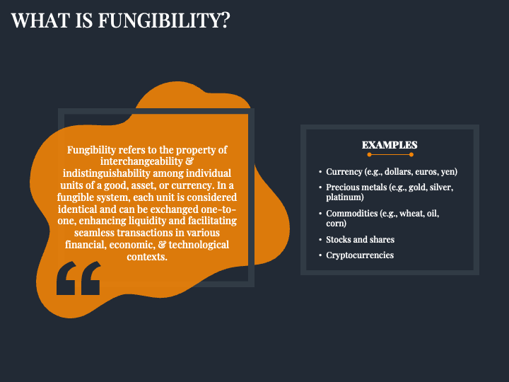 Fungibility PowerPoint and Google Slides Template - PPT Slides