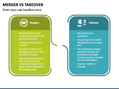 Merger Vs Takeover PowerPoint and Google Slides Template - PPT Slides