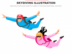 Skydiving Illustration for PowerPoint and Google Slides