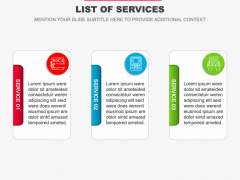 List of Services PowerPoint and Google Slides Template - PPT Slides