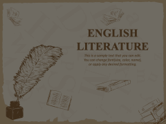 English Literature Presentation Theme - Free Download | PowerPoint ...
