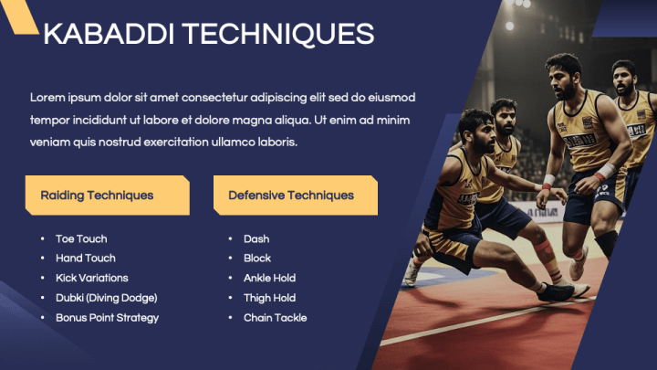 Free - Kabaddi Theme for PowerPoint and Google Slides - PPT Slides