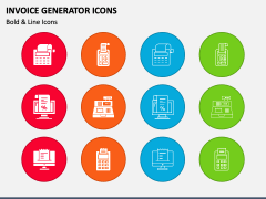 Invoice Generator Icons for PowerPoint and Google Slides - PPT Slides