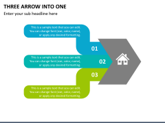 Three Arrow into One PowerPoint Template - PPT Slides