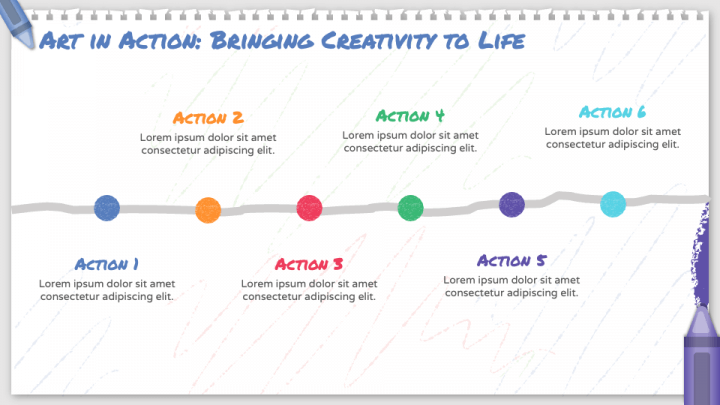 Free - Crayons Theme for PowerPoint and Google Slides