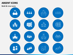 Absent Icons for PowerPoint and Google Slides - PPT Slides