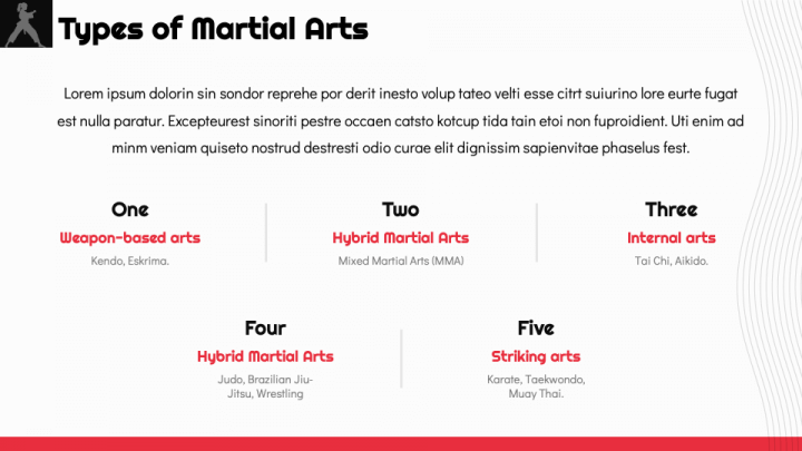 Free - Martial Arts Theme for PowerPoint and Google Slides - PPT Slides