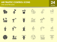 Air Traffic Control Icons for PowerPoint and Google Slides