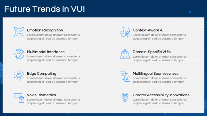 Voice User Interface PowerPoint and Google Slides Template - PPT Slides