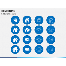 Household Icons PowerPoint Template - PPT Slides