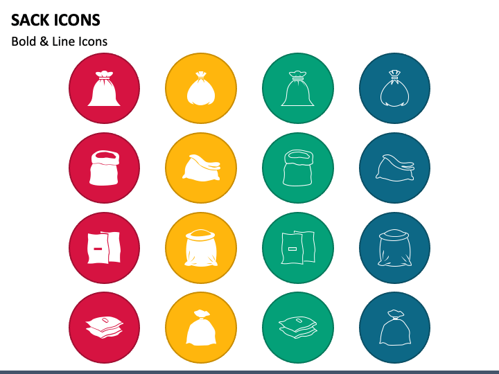 Sack Icons for PowerPoint and Google Slides - PPT Slides