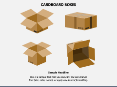 Cardboard Boxes Graphics for PowerPoint and Google Slides - PPT Slides