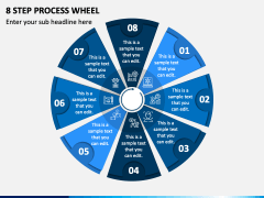 8 Step Process Wheel PowerPoint Presentation Slides - PPT Template