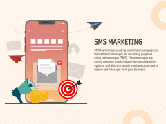 SMS Marketing PowerPoint and Google Slides Template - PPT Slides