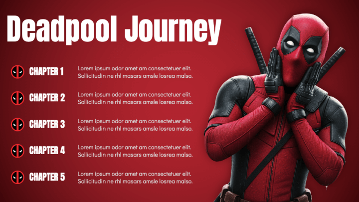 Free - Deadpool Presentation Theme for PowerPoint and Google Slides ...
