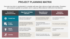 Project Planning Matrix PowerPoint and Google Slides Template - PPT Slides