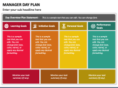 Manager Day Plan PowerPoint and Google Slides Template - PPT Slides