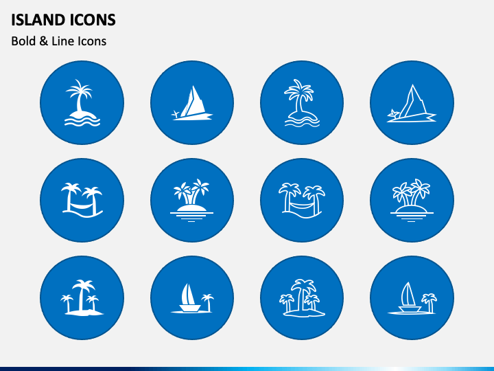 Island Icons for PowerPoint and Google Slides - PPT Slides