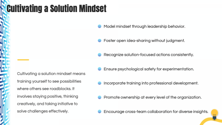 Solution Mindset PowerPoint and Google Slides Template - PPT Slides