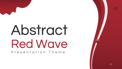 Free - Abstract Red Wave Theme for PowerPoint and Google Slides - PPT ...