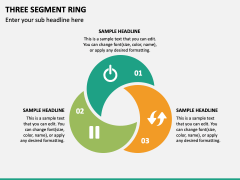 Three Segment Ring PowerPoint Presentation Slides - PPT Template
