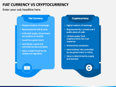 Fiat Currency Vs Cryptocurrency PowerPoint and Google Slides Template - PPT Slides