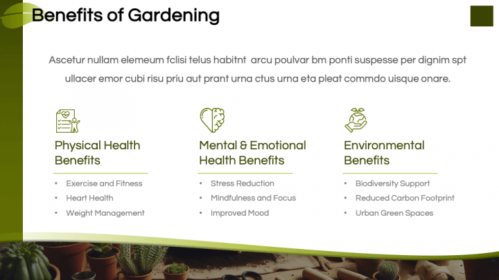 Free - Gardening Workshop Presentation for PowerPoint and Google Slides ...