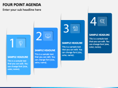 Four Point Agenda PowerPoint Template - PPT Slides