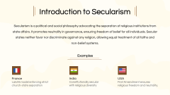 Secularism PowerPoint and Google Slides Template - PPT Slides