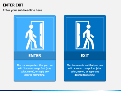 Enter Exit PowerPoint and Google Slides Template - PPT Slides