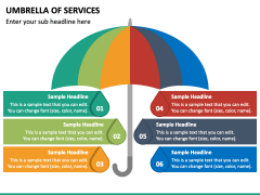 Umbrella of Services PowerPoint and Google Slides Template - PPT Slides
