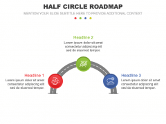 Half Circle Roadmap PowerPoint and Google Slides Template - PPT Slides