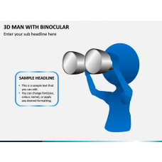 PowerPoint 3d Man With Calculator