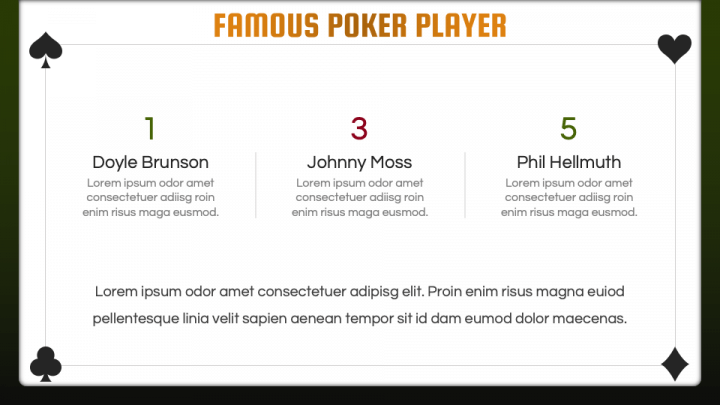 Free - Poker Theme for PowerPoint and Google Slides - PPT Slides