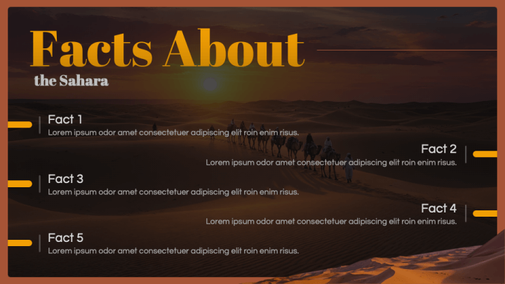 Free - Sahara Desert Theme for PowerPoint and Google Slides - PPT Slides