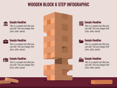 Wooden Blocks Infographic for PowerPoint and Google Slides - PPT Slides