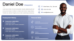 One Page Resume for PowerPoint and Google Slides - PPT Slides
