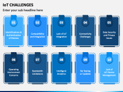 IoT Challenges PowerPoint and Google Slides Template - PPT Slides