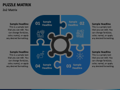 Puzzle Matrix PowerPoint and Google Slides Template - PPT Slides