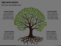 Tree with Roots PowerPoint and Google Slides Template - PPT Slides