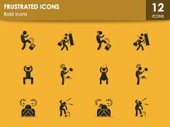Frustrated Icons for PowerPoint and Google Slides - PPT Slides