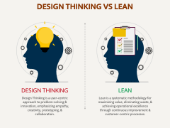 Design Thinking Vs Lean PowerPoint and Google Slides Template - PPT Slides