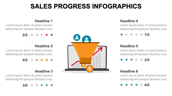 Sales Progress Infographics for PowerPoint and Google Slides Template ...